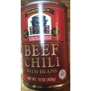 Trader Joe's Beef Chili with Beans: Calories, Nutrition Analysis & More | Fooducate