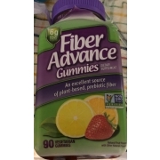 Fiber Advance Gummies, Dietary Supplement: Calories, Nutrition Analysis ...