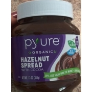 Pyure Hazelnut Spread With Cocoa, organic: Calories, Nutrition Analysis ...