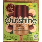 Outshine Fruit Ice Bars, Banana Dipped In Dark Chocolate: Calories ...