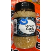 Great Value Minced Garlic In Water: Calories, Nutrition Analysis & More ...