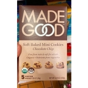Made Good Mini Cookies, Soft Baked, Chocolate Chip: Calories, Nutrition ...