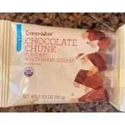GreenWise Chocolate Chunk, Flavored Multigrain Square: Calories ...