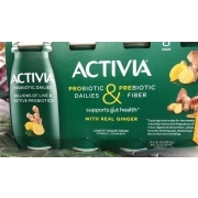 Activia Yogurt, Lowfat, Probiotic Dailies & Probiotic Fiber with real ...