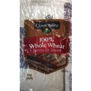 Clover Valley Sandwich Bread, 100% Whole Wheat: Calories, Nutrition ...
