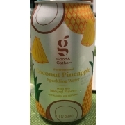 Good & Gather Sparkling Water, Coconut Pineapple: Calories, Nutrition Analysis & More | Fooducate