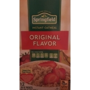 Springfield Oatmeal,Instant Original: Calories, Nutrition Analysis ...
