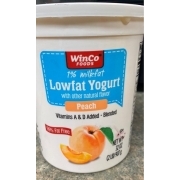 Winco Foods Yogurt, Lowfat, Peach: Calories, Nutrition Analysis & More ...