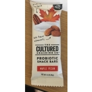 The Cultured Snacking Co Probiotic Snack Bars, Maple Pecan: Calories ...