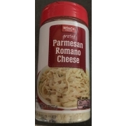 WinCo Foods Parmesan Romano Cheese, Grated: Calories, Nutrition ...