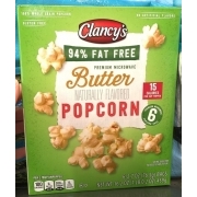 Clancy's Popcorn, Butter: Calories, Nutrition Analysis & More | Fooducate