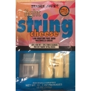 Trader Joe's String Cheese, Light: Calories, Nutrition Analysis & More ...