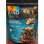 Kind Bark, Dark Chocolate Almond & Sea Salt: Calories, Nutrition Analysis & More | Fooducate