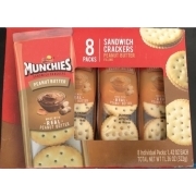 Munchies Sandwich Crackers, Peanut Butter: Calories, Nutrition Analysis ...