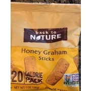 Back To Nature Honey Graham Sticks: Calories, Nutrition Analysis & More ...
