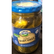 Great Gherkins Kosher Baby Dills: Calories, Nutrition Analysis & More ...