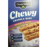 Clover Valley Chewy Granola Bars, Variety Pack: Calories, Nutrition ...