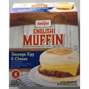 Meijer English Muffin: Calories, Nutrition Analysis & More | Fooducate