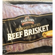 Sadler's Smokehouse Beef Brisket, Seasoned Sliced: Calories, Nutrition ...