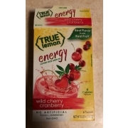 True Lemon Energy Drink, Wild Cherry Cranberry: Calories, Nutrition Analysis & More | Fooducate