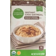 Simple Truth Organic Instant Chia Oatmeal, Maple & Brown Sugar Flavor ...