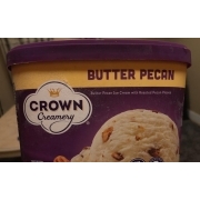 Crown Creamery Ice Cream, Butter Pecan: Calories, Nutrition Analysis ...