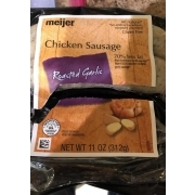 Meijer Chicken Sausage, Roasted Garlic: Calories, Nutrition Analysis ...