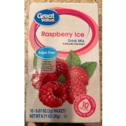 Great Value Raspberry Ice Drink Mix: Calories, Nutrition Analysis ...