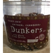 Trader Joe's Dunkers Cookies With White Fudge Drizzle: Calories ...