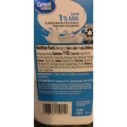 Great Value 1% Milk: Calories, Nutrition Analysis & More | Fooducate