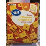 Great Value Cheddar Cheese, Baked Snack Crackers, Made With Real Cheese ...