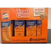 Lance Toast Chee Crackers, Peanut Butter: Calories, Nutrition Analysis ...