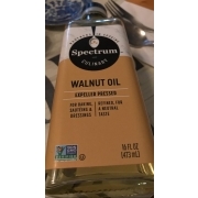Spectrum Culinary Walnut Oil, Expeller Pressed: Calories, Nutrition ...
