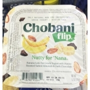 Chobani Greek Yogurt, Flip, Nutty for 'Nana: Calories, Nutrition ...