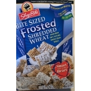 ShopRite Cereal, Shredded Wheat, Frosted, Bite Size: Calories ...