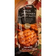 Kirkland Signature Angus Ground Chuck And Beef Patties: Calories ...