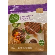 Simple Truth Meatless Patties: Calories, Nutrition Analysis & More ...