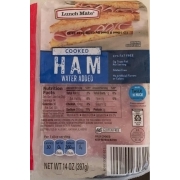 Lunch Mate Cooked Ham Water Added: Calories, Nutrition Analysis & More ...