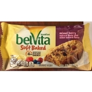 belVita Breakfast Biscuits, Soft Baked, Mixed Berry: Calories ...