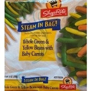 ShopRite Whole Green And Yellow Beans With Baby Carrots: Calories ...
