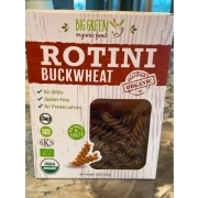 Big Green Rotini, Buckwheat, Organic: Calories, Nutrition Analysis ...