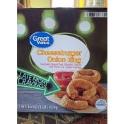 Great Value Cheeseburger Onion Ring: Calories, Nutrition Analysis ...