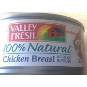 Valley Fresh Chicken Breast, with Rib Meat in Broth: Calories ...
