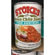Stokes Chile Sauce, Green, Pork Ranchero, Mild: Calories, Nutrition ...