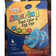 Great Value Assorted Food Color & Egg Dye: Calories, Nutrition Analysis ...