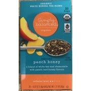 Simply Balanced Herbal Tea, Peach Honey: Calories, Nutrition Analysis ...