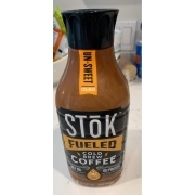 Stok Cold Brew Coffee, Fueled, Un-sweet, Creamed: Calories, Nutrition ...