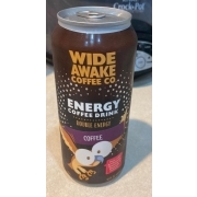 Wide Awake Coffee Co Energy Coffee Drink, Double Energy: Calories ...