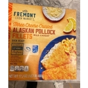 Fremont Fish Market Alaskan Pollock Fillets, Three Cheese Crusted ...