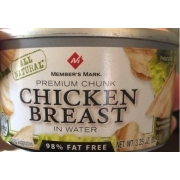 Member's Mark Premium Chunk Chicken Breast In water: Calories ...